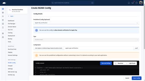 Cheat Sheet Nginx RunCloud Docs