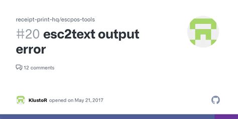 Esc2text Output Error · Issue 20 · Receipt Print Hqescpos Tools · Github