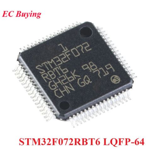 stm32f072rbt6 arm cortex m0 32 bit microcontroller lqfp 64 mcu ic original ebay