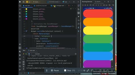 Build A Xylophone App With Flutter Step By Step Code Tutorial Just Audio Package Youtube