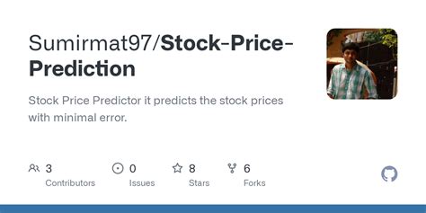 Github Sumirmat97stock Price Prediction Stock Price Predictor It