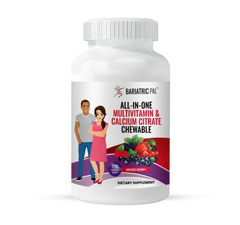 Bariatricpal All In One Chewable Multivitamin With Calcium Citrate And I