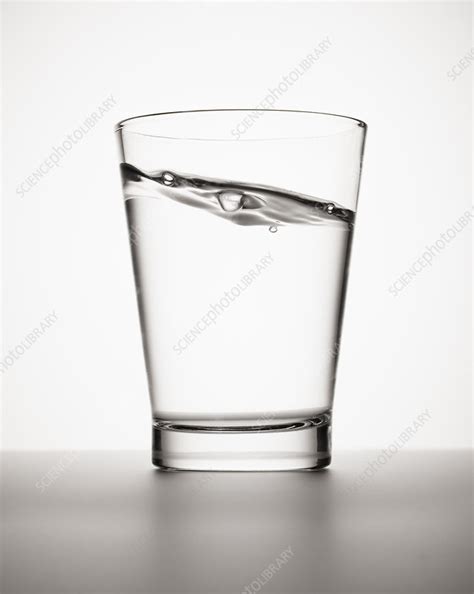 Water Sloshing In Glass Stock Image F0134762 Science Photo Library