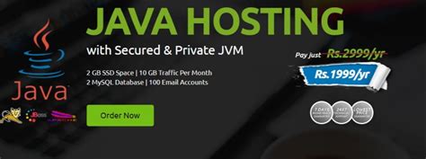 Java Hosting Service Java Web Hosting In India