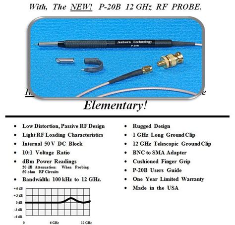 Howard Electronics Instruments Inc Auburn P 20b 12ghz Rf Probe P20b