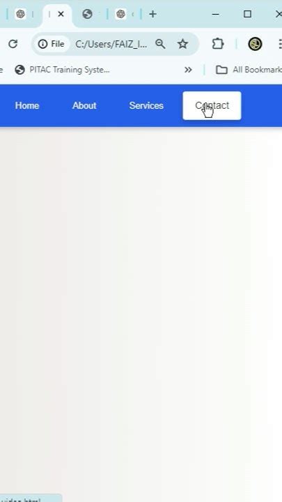 Hover Navigation Bar In Html Css Youtube