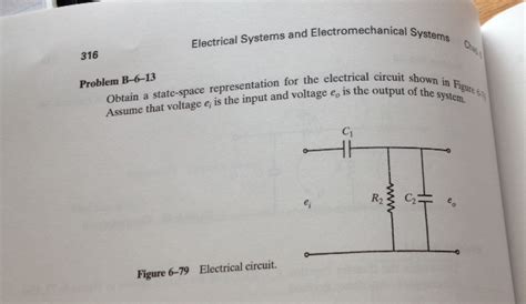 Solved Obtain A State Space Representation For The