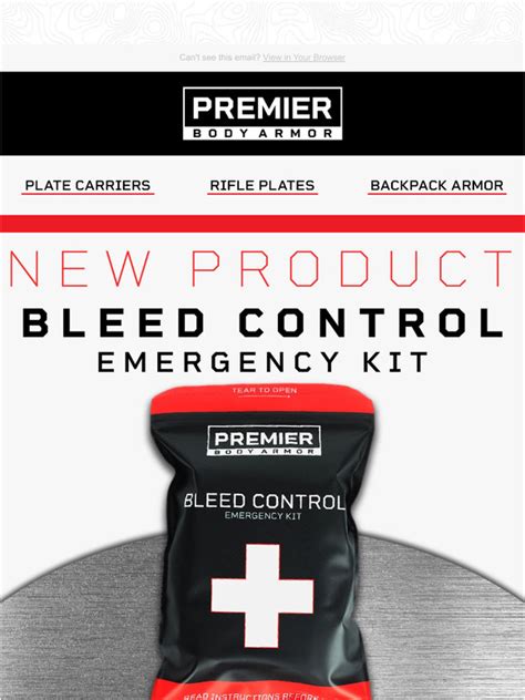 Premier Body Armor Now Available The Pba Bleed Control Kit 🆕 Milled