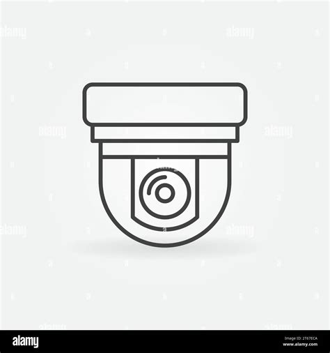Security Surveillance Camera Linear Icon Or Design Element Stock Vector Image And Art Alamy