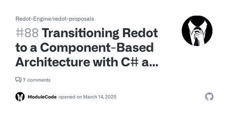 Transitioning Redot To A Component Based Architecture With C As The