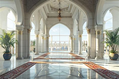 Premium Photo Islamic Mosque Architecture Created With Generative Ai