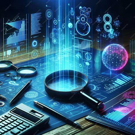 Data Analysis Search Engine Optimization Or Seo Magnifier Charts Graphs