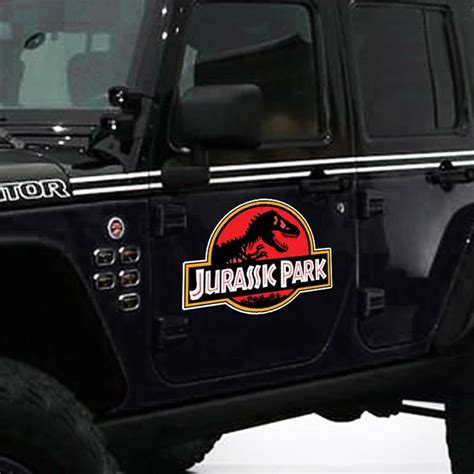 Jurassic Jeep Decals At William Deas Blog