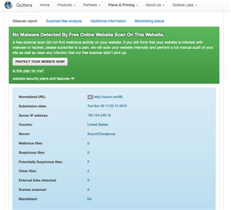 Website Malware Virus Scanning Tools