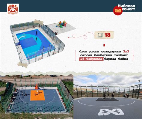 Олон улсын стандартын 3х3 сагсан бөмбөгийн талбайг 18 байршилд барьжээ Subeedei Mn