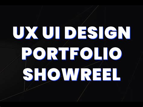 ux ui design portfolio showreel by faizan ul hassan arshad on dribbble