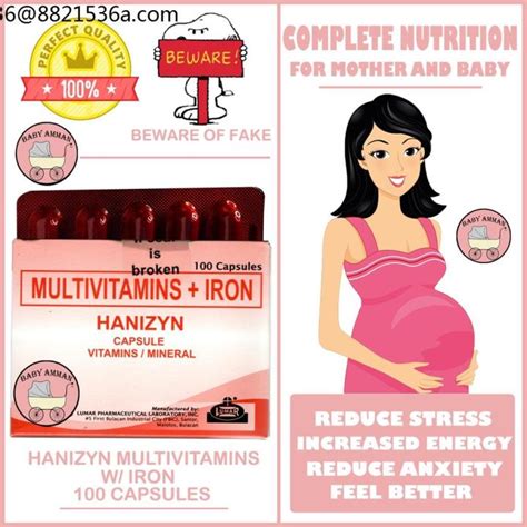 Vitamin Hanizyn Multivitamins With Iron 100s Capsule Hanizyn Lazada Ph
