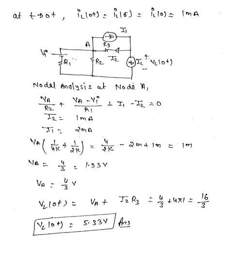 Solved In The Circuit Shown Below The Switch Is Moved At Time T 0