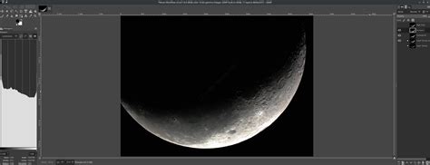 How To Sharpen Features In A Lunar Image In Gimp Chaotic Nebula