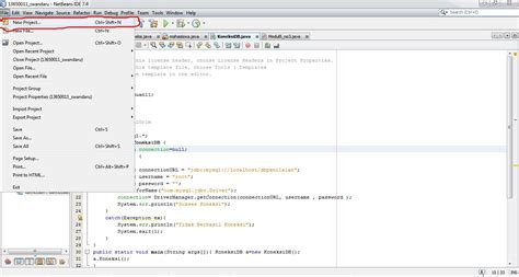 follow your common sense membuat koneksi mysql ke netbean