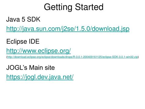 Ppt Java Opengl Jogl Powerpoint Presentation Free Download Id