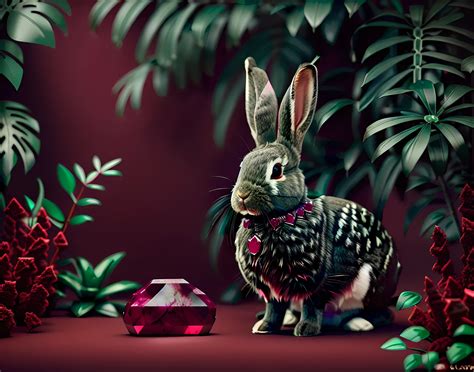 A Really Ruby Rabbit R DreamlikeArt