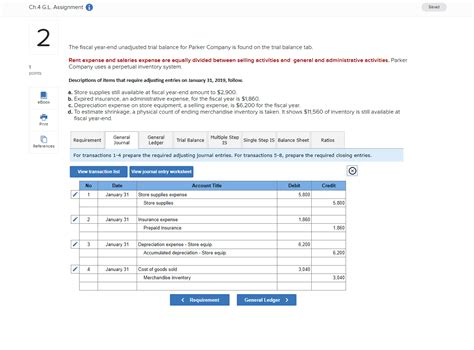 Solved The Fiscal Year End Unadjusted Trial Balance For