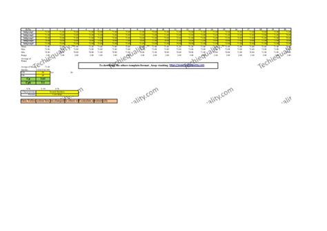 Cp Cpk Template Pdf
