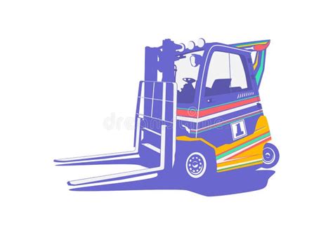 Forklift Training Stock Vector Illustration Of Shipping 80755437