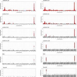 Residual Association P Values Log10 Scale For Backfat Thickness By
