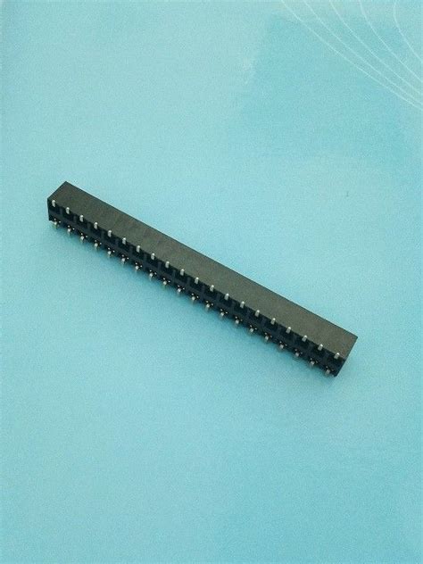 Brass 254mm Pitch Smt Female Header Connector With Cap Dual Row Reeled