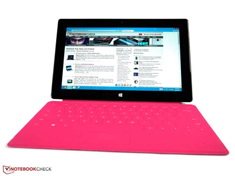 Review Microsoft Surface Pro Tablet NotebookCheck Net Reviews