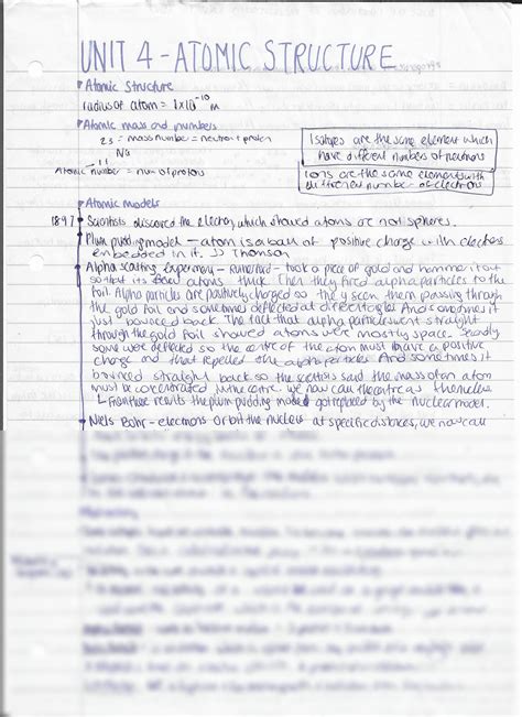 SOLUTION Gcse Aqa Physics Unit Atomic Structure Studypool