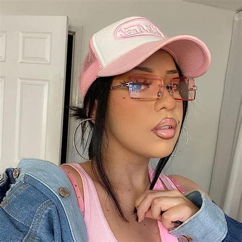 Tskestvy Rimless Rectangle Sunglasses For Women Men 2000s Y2k Glasses