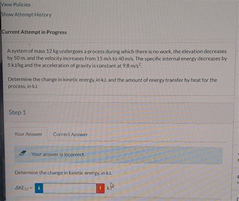 Solved Please Show The Unit Conversion Part For Kinetic Chegg Com