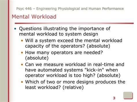 Ppt Week 13 1 Mental Workload Powerpoint Presentation Free Download