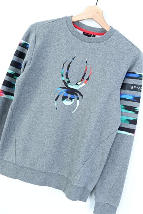 S Spyder 스파이더 맨투맨 티셔츠 기모 빅로 세컨웨어