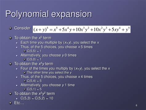 Ppt Binomial Coefficients Powerpoint Presentation Free Download Id