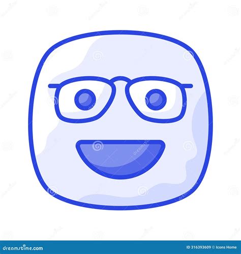 Nerd Emoji Icon Design Ready For Premium Use Vector Stock Vector Illustration Of Outline