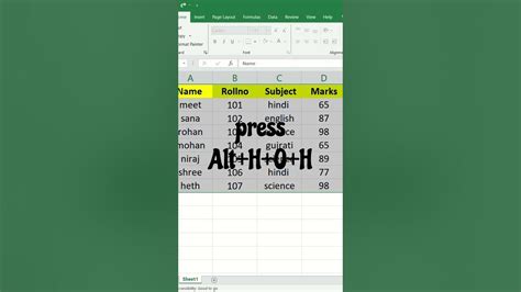 Excel Hack 6 How To Increase The Height Of Column Excelshortcuts