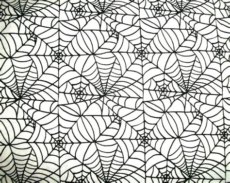 Halloween Fabric Spider Web Fabric By The Yard Riley Blake Spooky Fabric Quilting Crafting
