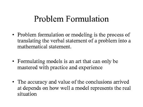 Linear Programming Problem Formulation References Anderson