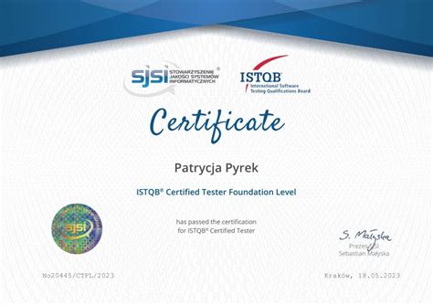 Patrycja Pyrek On Linkedin Softwaretesting Istqb Istqbcertified