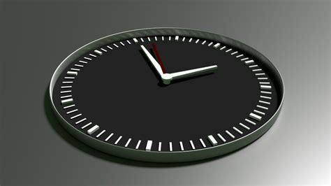 clock blender 3d obj