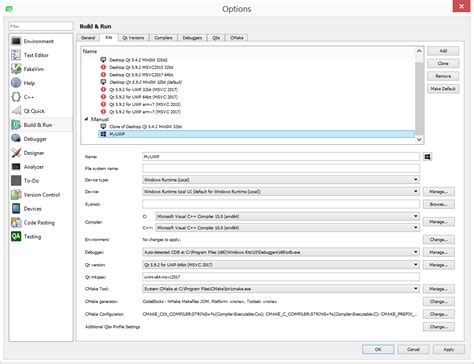 Build Qt Project With Vs C Compiler 150 With C17 To Use Winrt Apis