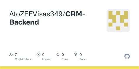 Github Atozeevisas349crm Backend