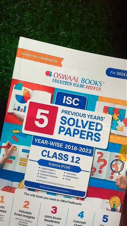 Best Pyqs Book For Isc Class 12 2024 Oswaal Pyqs Book Review 2024 Youtube