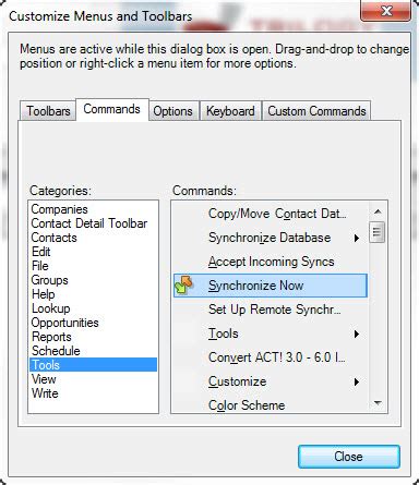 Sync Now Button 3Leaf CRM