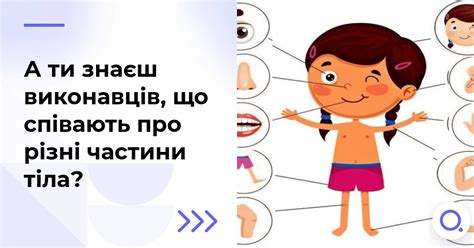 А ти знаєш виконавців що співають про різні частини тіла