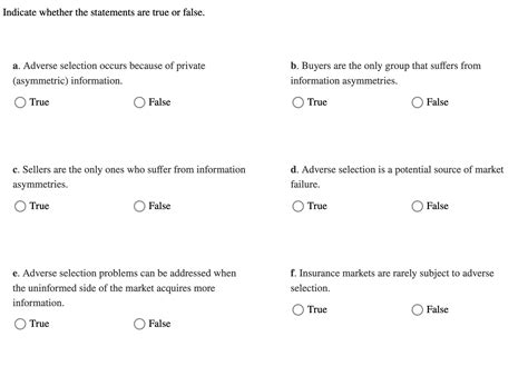 Solved Indicate Whether The Statements Are True Or False A